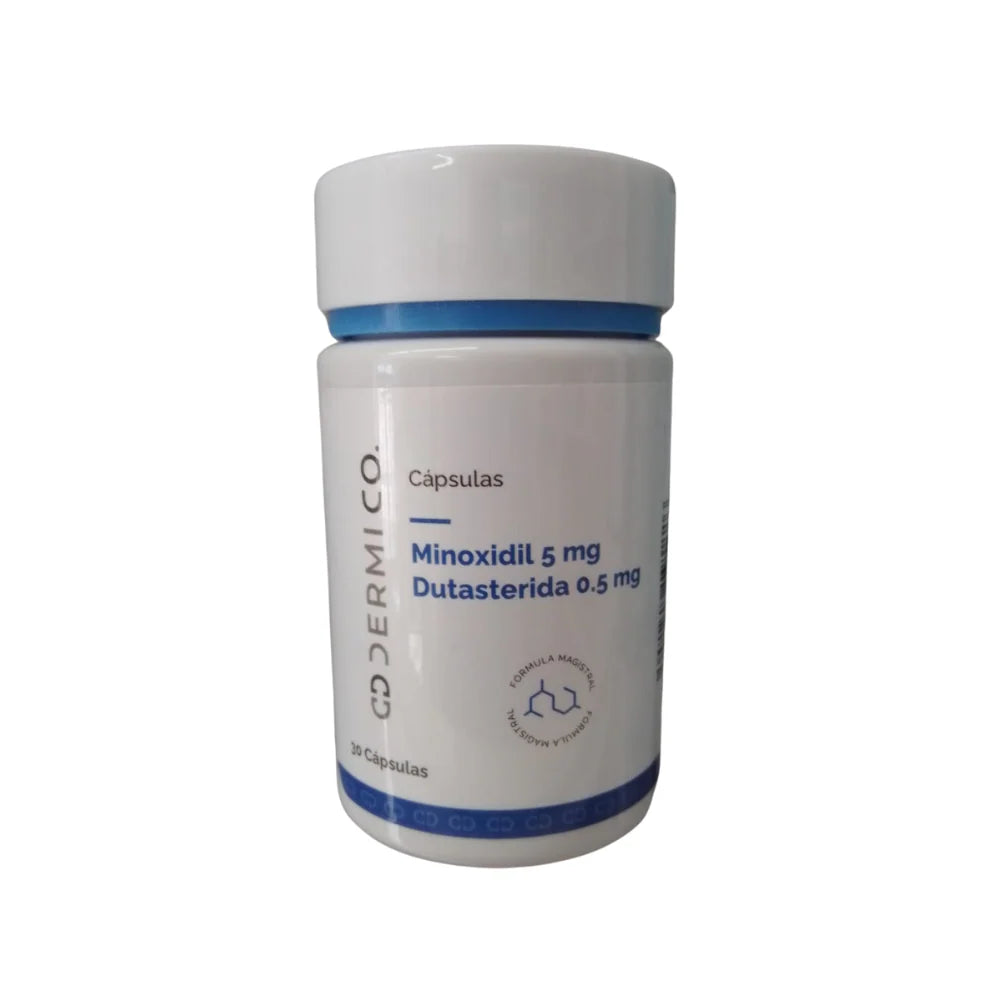 DERMICO - MINOXIDIL 5MG + DUTASTERIDA 0.5MG 30 CÁPSULAS – Dermatologie